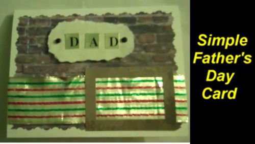 Simple Father's Day Card ~ The Woodland Elf