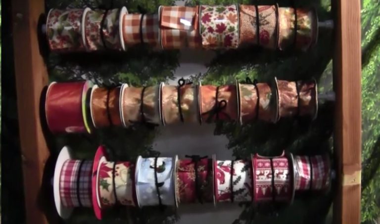 Super Easy DIY Ribbon Rack Organizer ~ The Woodland Elf